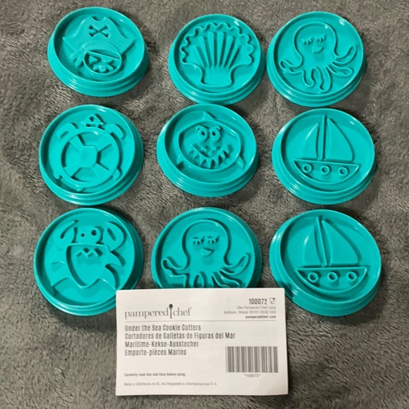 Pampered Chef | Kitchen | Pampered Chef Under The Sea Cookie Cutters ...